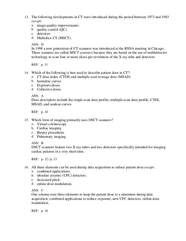 Computed Tomography Physical Principles Clinical Applications and Qua…