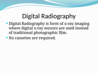 Computed and Direct Radiography.VVVVVpptx | PPT
