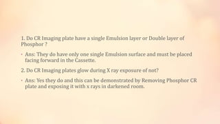 Computed radiography | PPTX