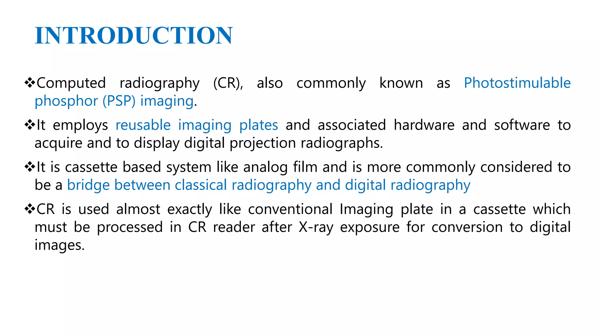 Computed radiography | PPTX