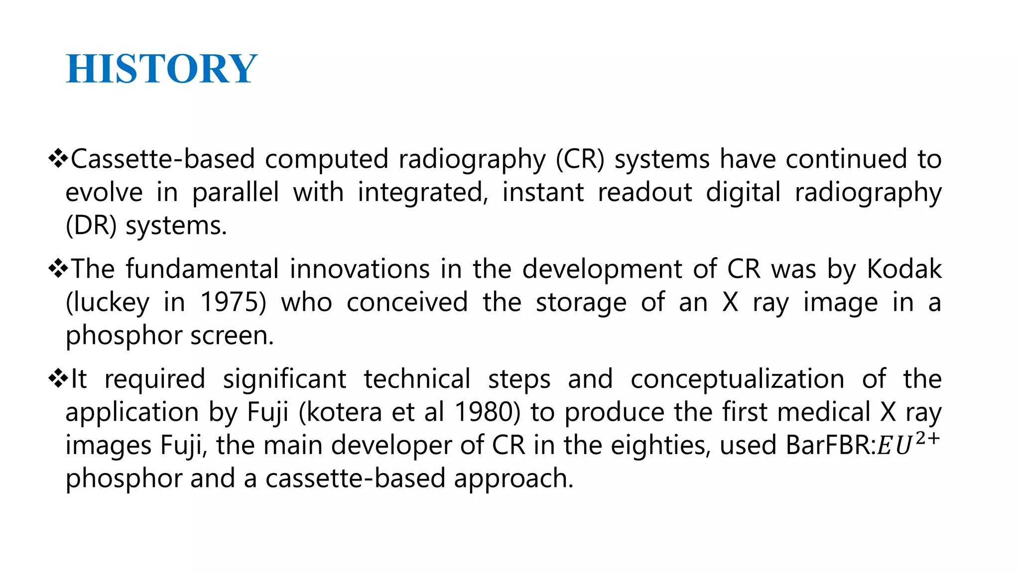 Computed radiography | PPTX