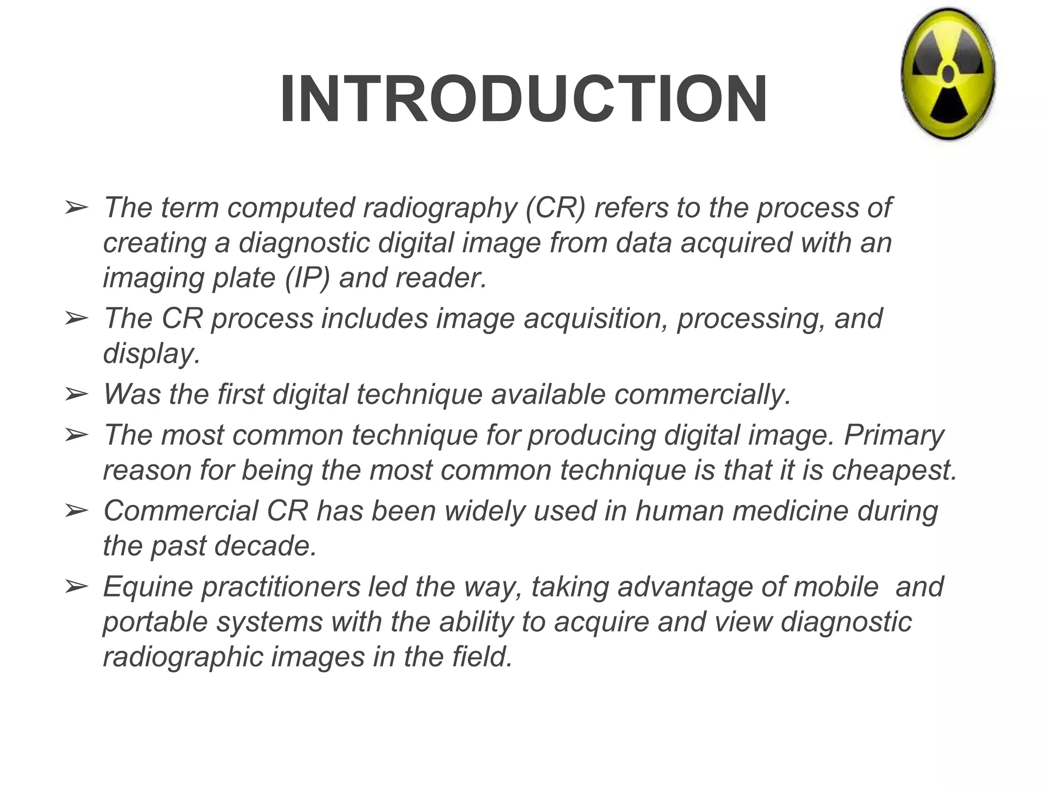 Computed radiography and digital radiography- CR/DR | PPTX