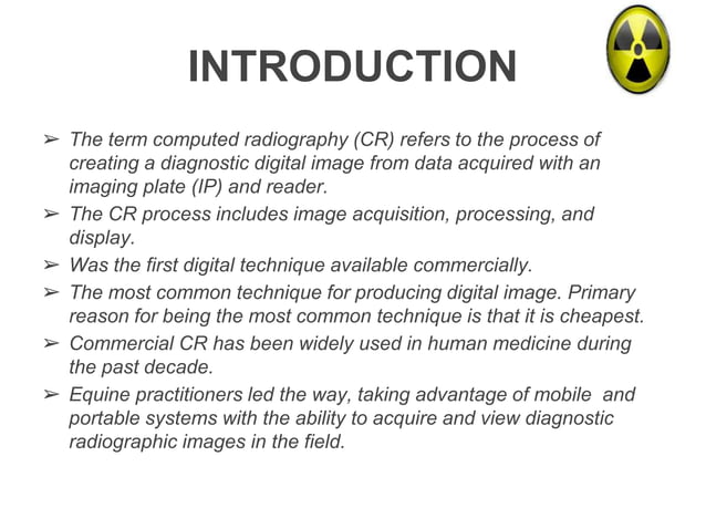 Computed radiography and digital radiography- CR/DR | PPTX