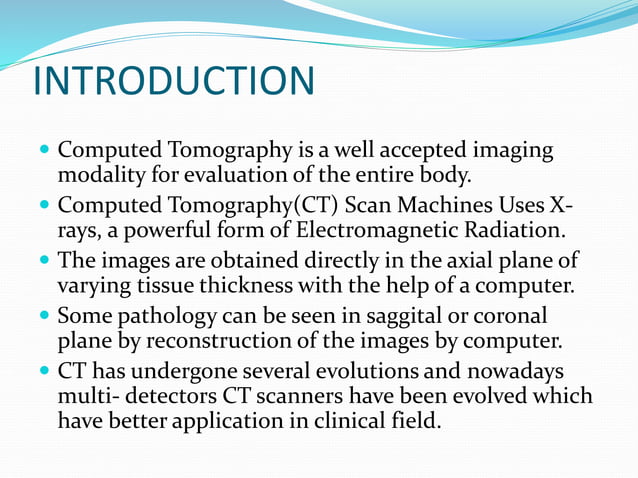 Computed tomography | PPTX