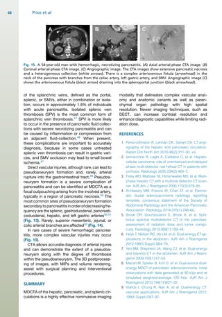 Computed tomography angiography of the hepatic, pancreatic, and ...