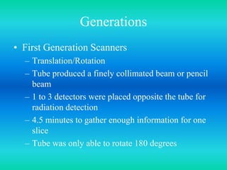 Computed tomography basics | PPTX