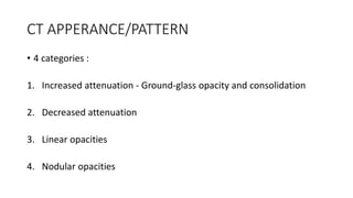 Computed tomography of thorax basics and its interpretation (1) | PPTX