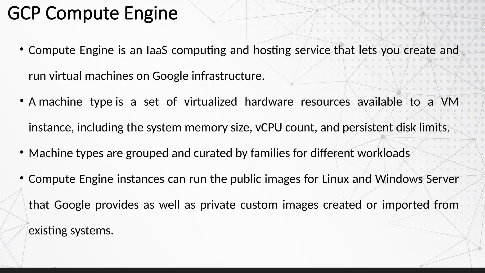 Google Cloud Platform Compute Engine Capabilities | PPTX