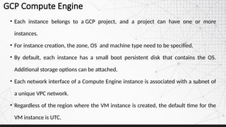Google Cloud Platform Compute Engine Capabilities | PPTX