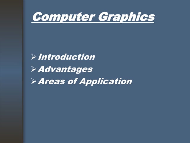 Compute graphics | PPT Compute graphics | PPT