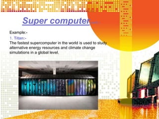 Types of Computer | PPTX | Computing | Technology & Computing