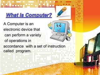 Types of Computer | PPTX | Computing | Technology & Computing