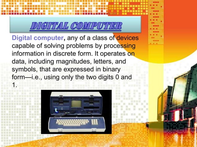 Types of Computer | PPTX | Computing | Technology & Computing