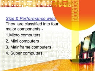 Types of Computer | PPTX | Computing | Technology & Computing