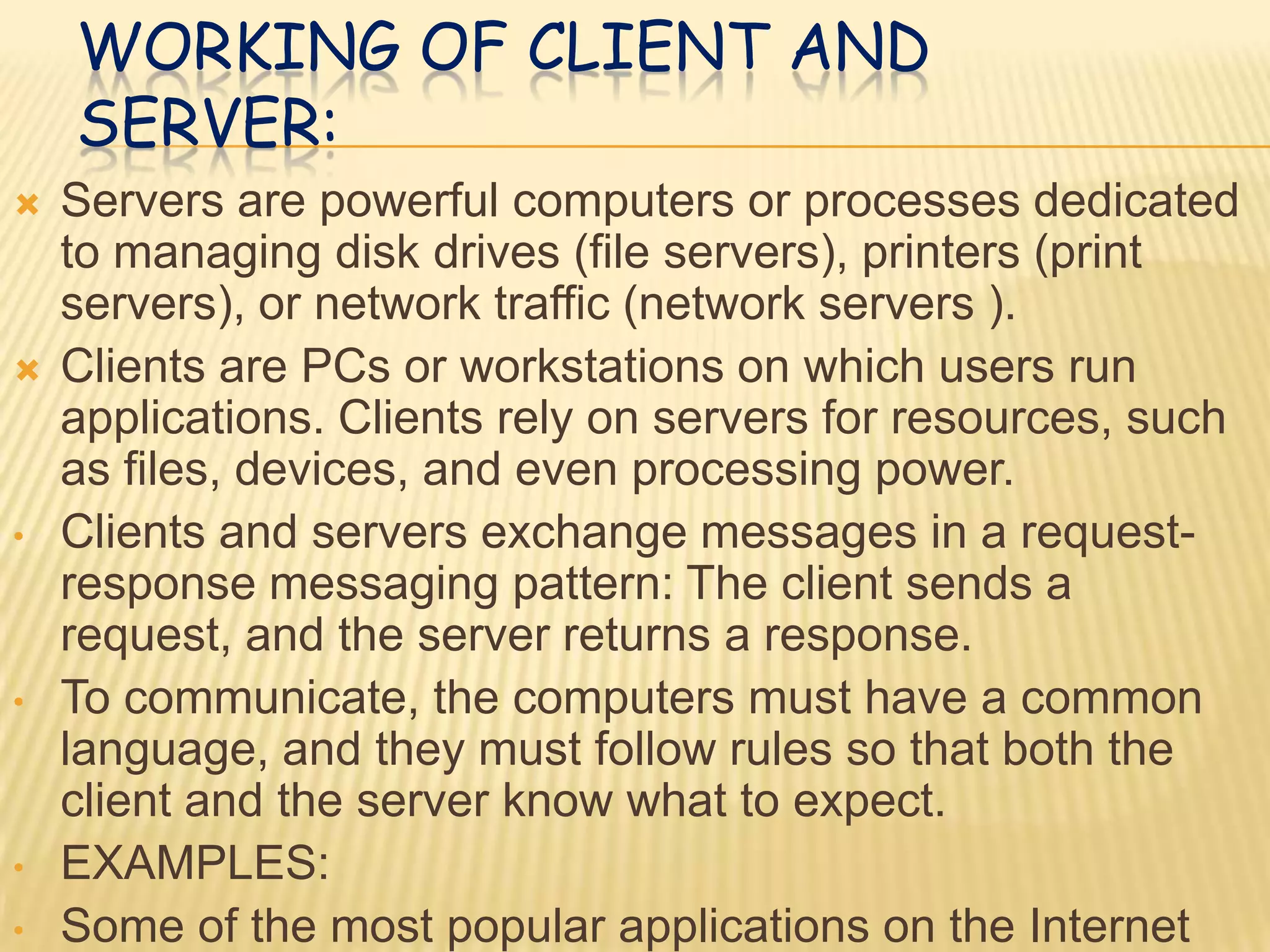 client and server | PPTX