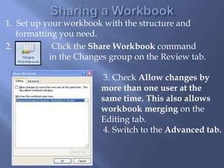 share workbook in computer | PPT