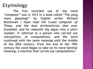 Introduction to Computer by Teacher Joe | PPTX | Laptops | Computing