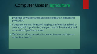 What is Computer and Uses of Computer in modern ERA. | PPT