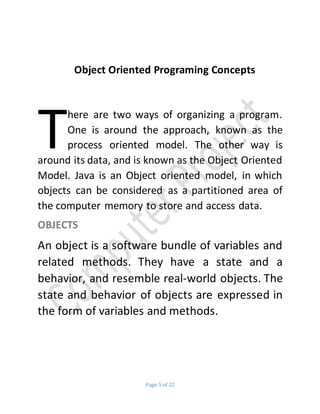 Basics of Java | PDF