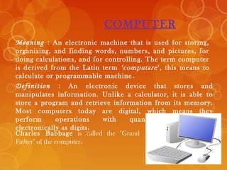 Computer | PPT