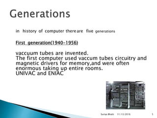 Computer and types | PPTX | Laptops | Computing