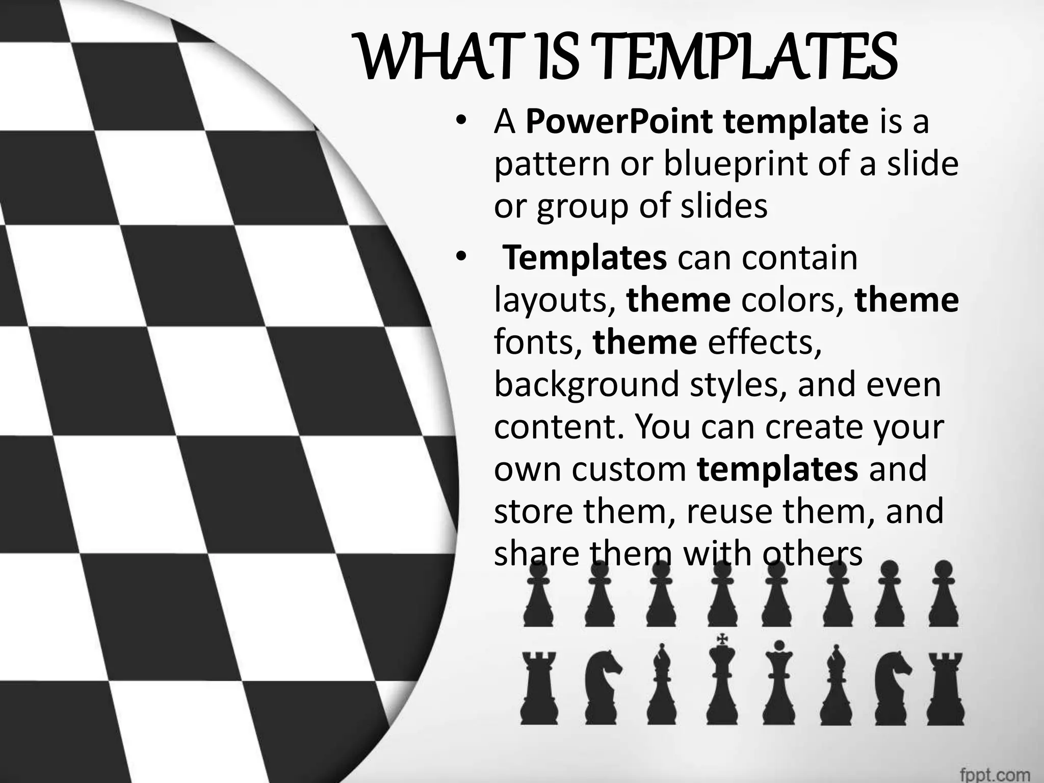 Different layout ,templates and inserting chart ,picture and video | PPTX