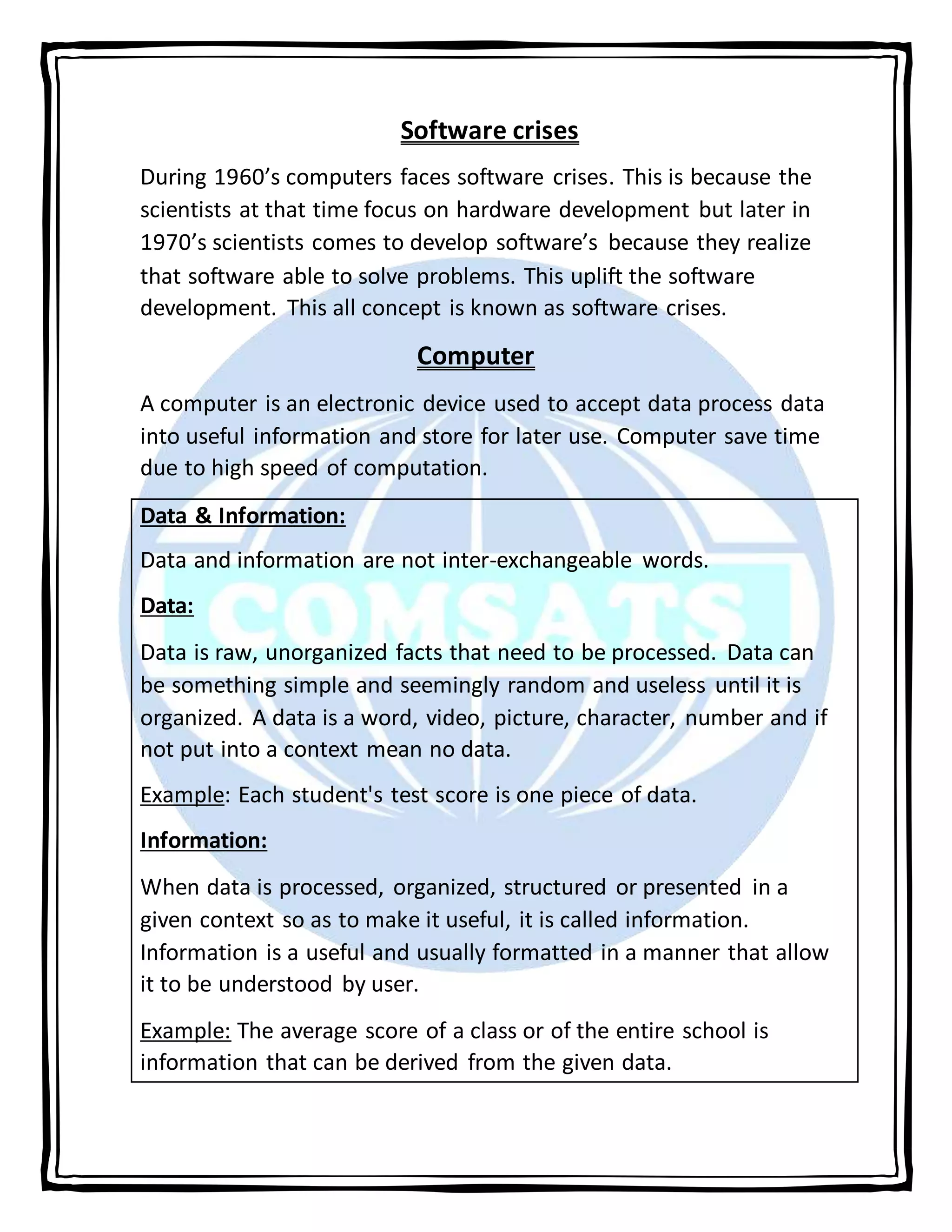 ACM, Real world everyday applications of computer science. History of ...