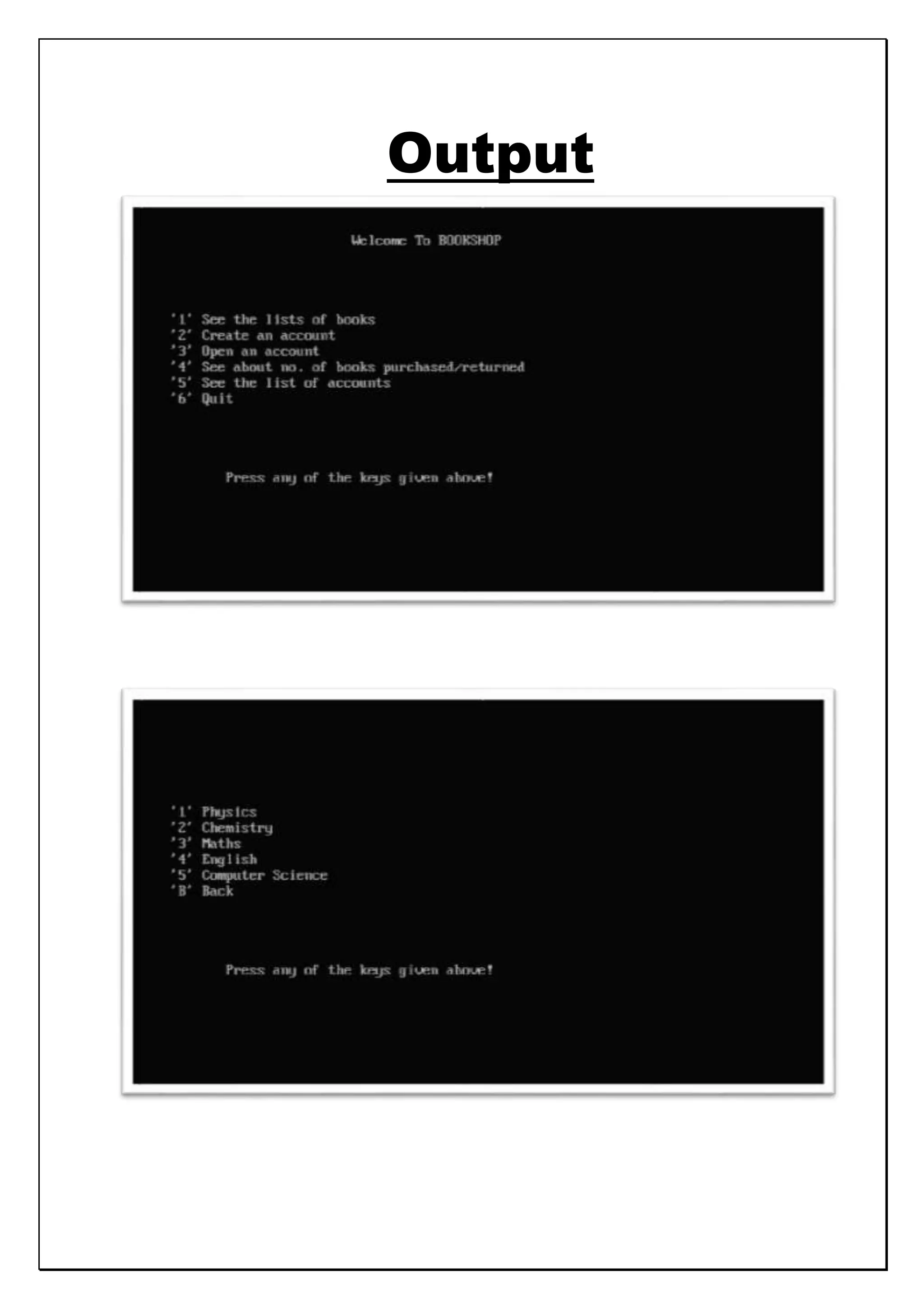 Computer Science investigatory project class 12 | DOCX