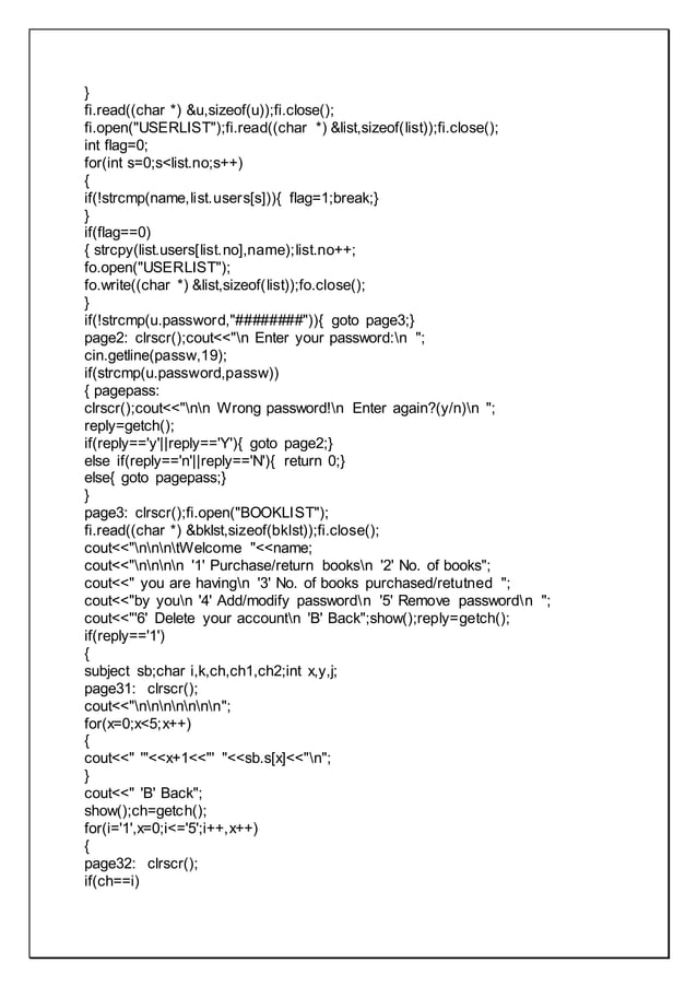 Computer Science investigatory project class 12 | PDF