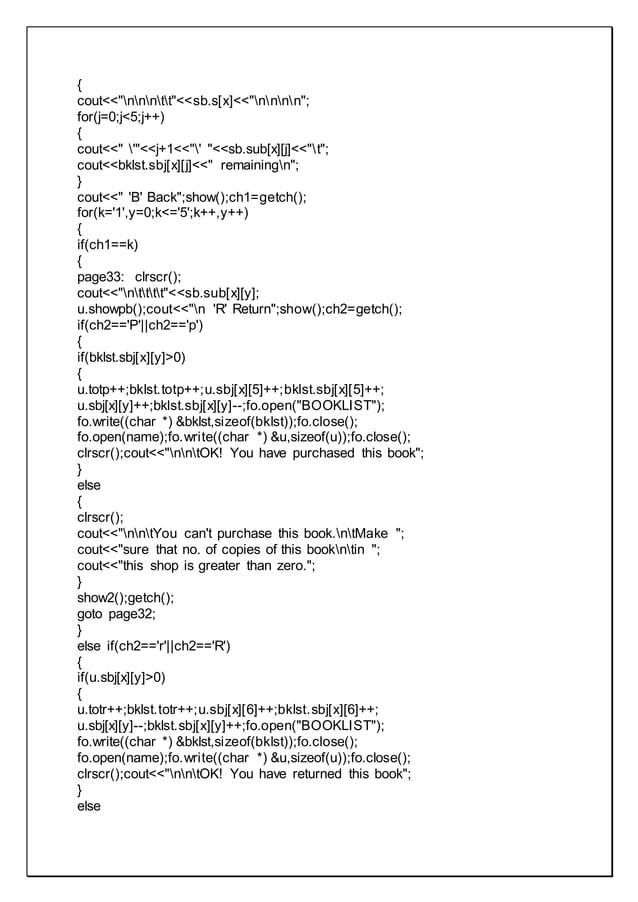 Computer Science investigatory project class 12 | PDF