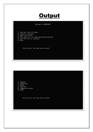 Computer Science investigatory project class 12 | DOCX