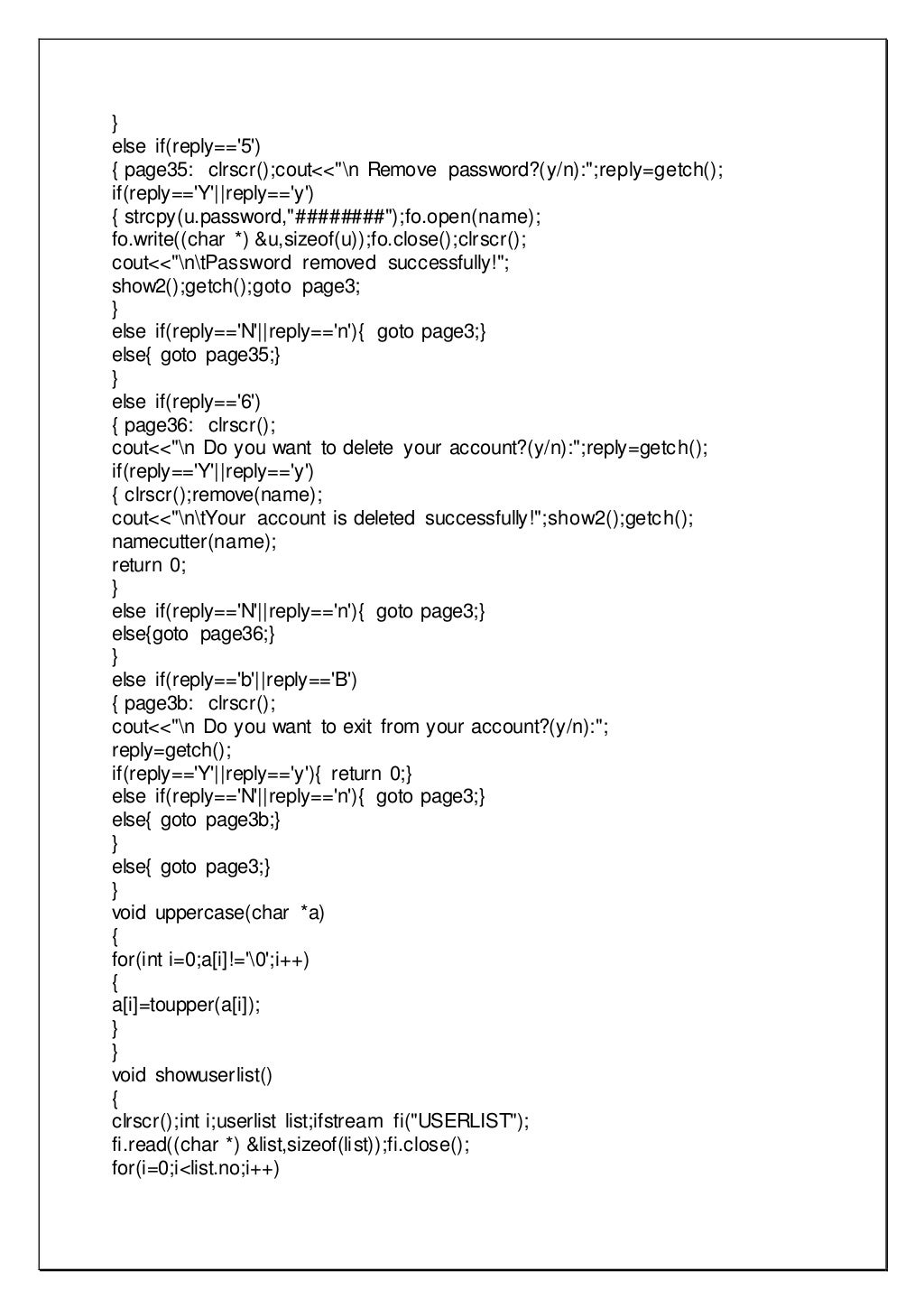 Computer Science investigatory project class 12