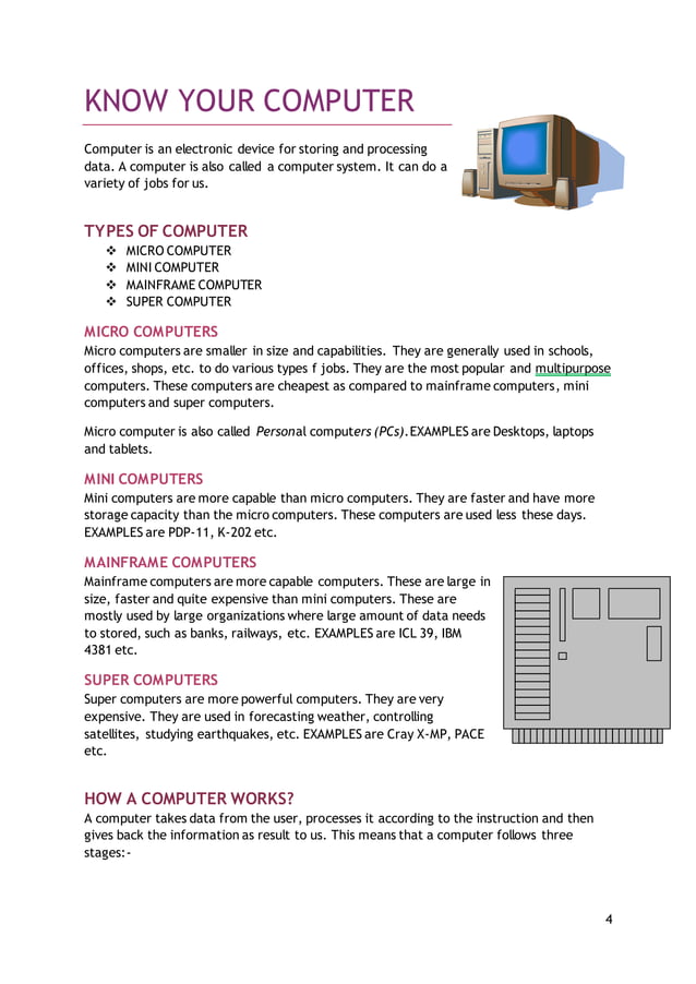 Computer | DOCX | Computer Peripherals | Computing