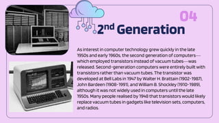 computer-2.pptx the generation of computer slide. | PPTX | Computing | Technology & Computing