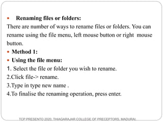 WORKING WITH WINDOWS | PPTX