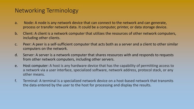 Networking Terminology | PDF | Computer Networking | Computing