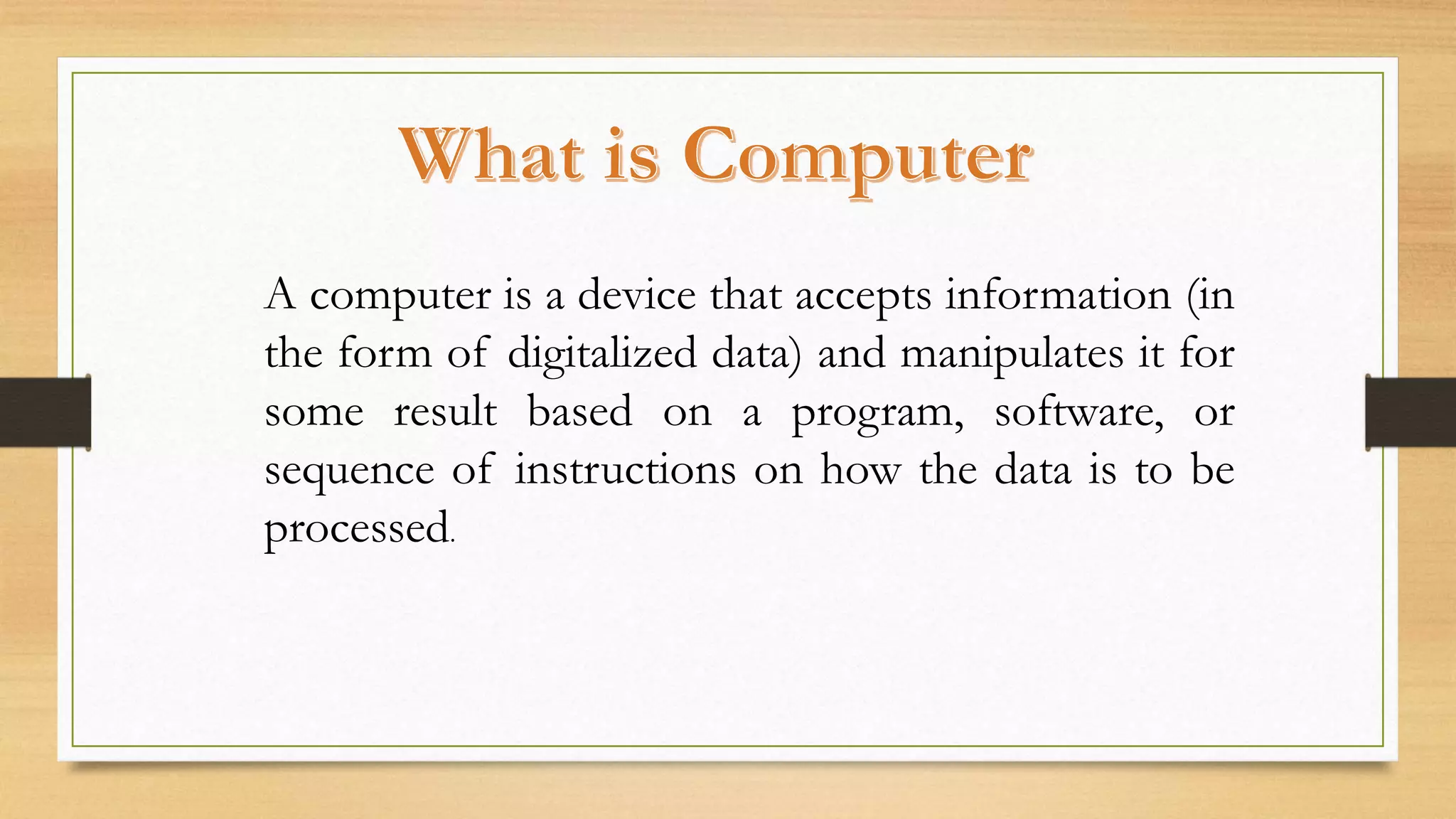 COMPUTER | PPT