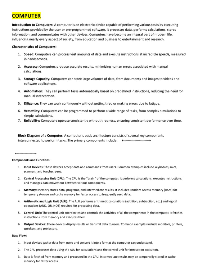 COMPUTER.docx | Operating Systems | Computer Software and Applications