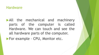 introduction of computer & its fundamentals | PPTX