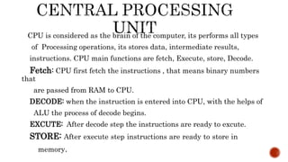 Elements of computer and brief introduction | PPTX