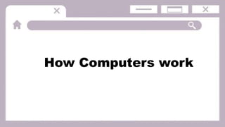 Computer for kinder 2 2nd quarter- lessons | PPTX