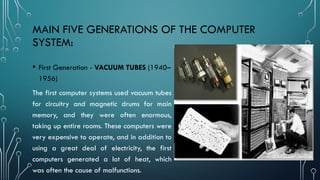Introduction to Computer and parts of Computer | PPTX