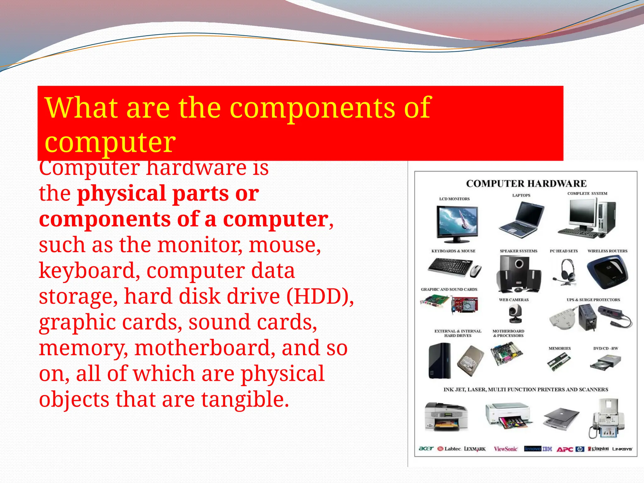 computer RELATED PRESENTATION FOR EDUCATION | PPTX