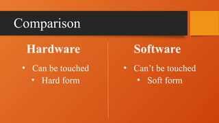 PRESENTAION ABOUT COMPUTER, WHAT IS A COMPUTER?, PARTS OF COMPUTER AND ...