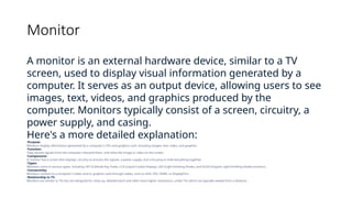 Computer and its different parts and their working principle | PPT