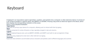 Computer and its different parts and their working principle | PPT