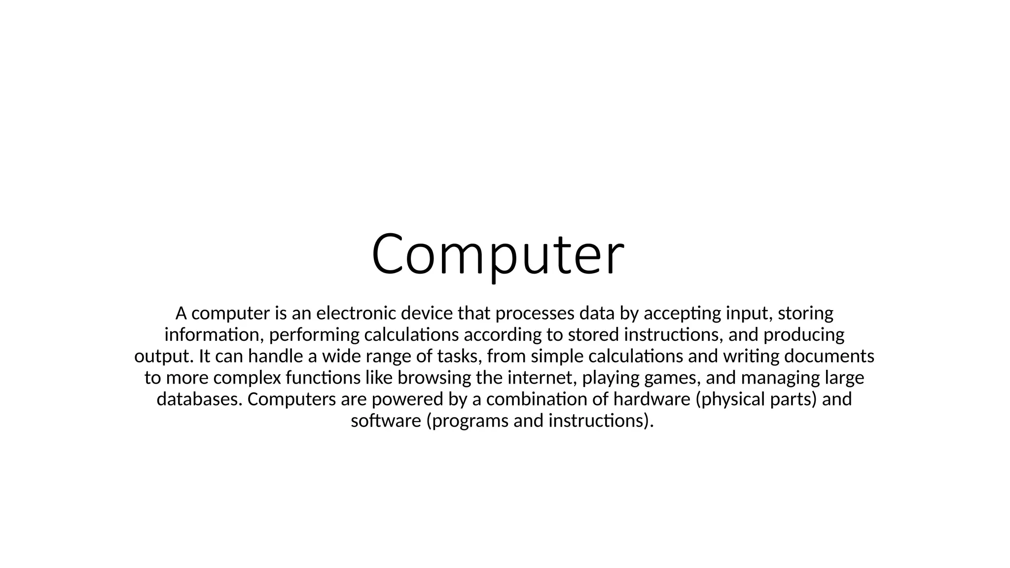 Computer and its parts , use of computer parts.pptx