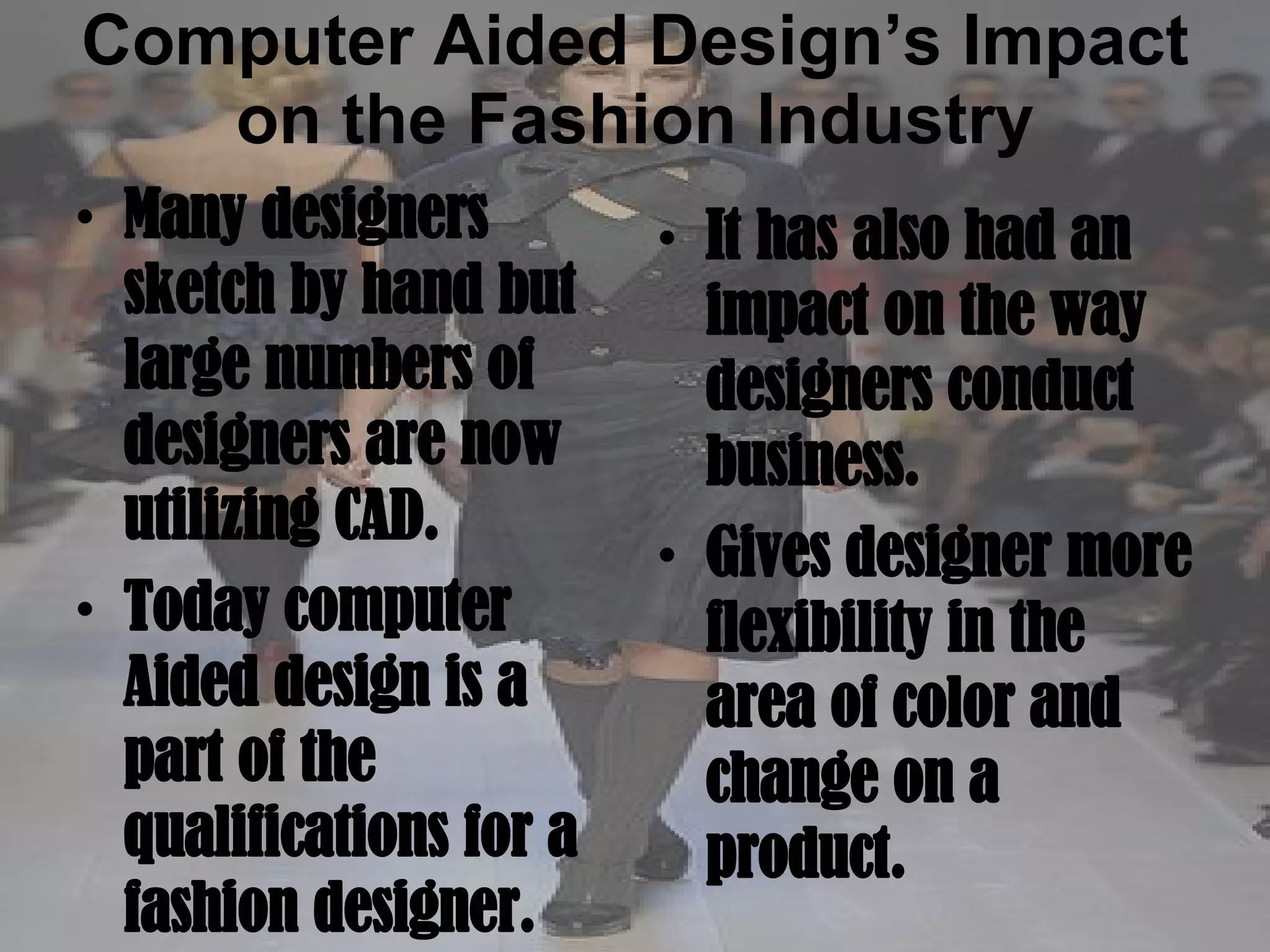 Computer Aided Design (Cad) For Fashion | PPT