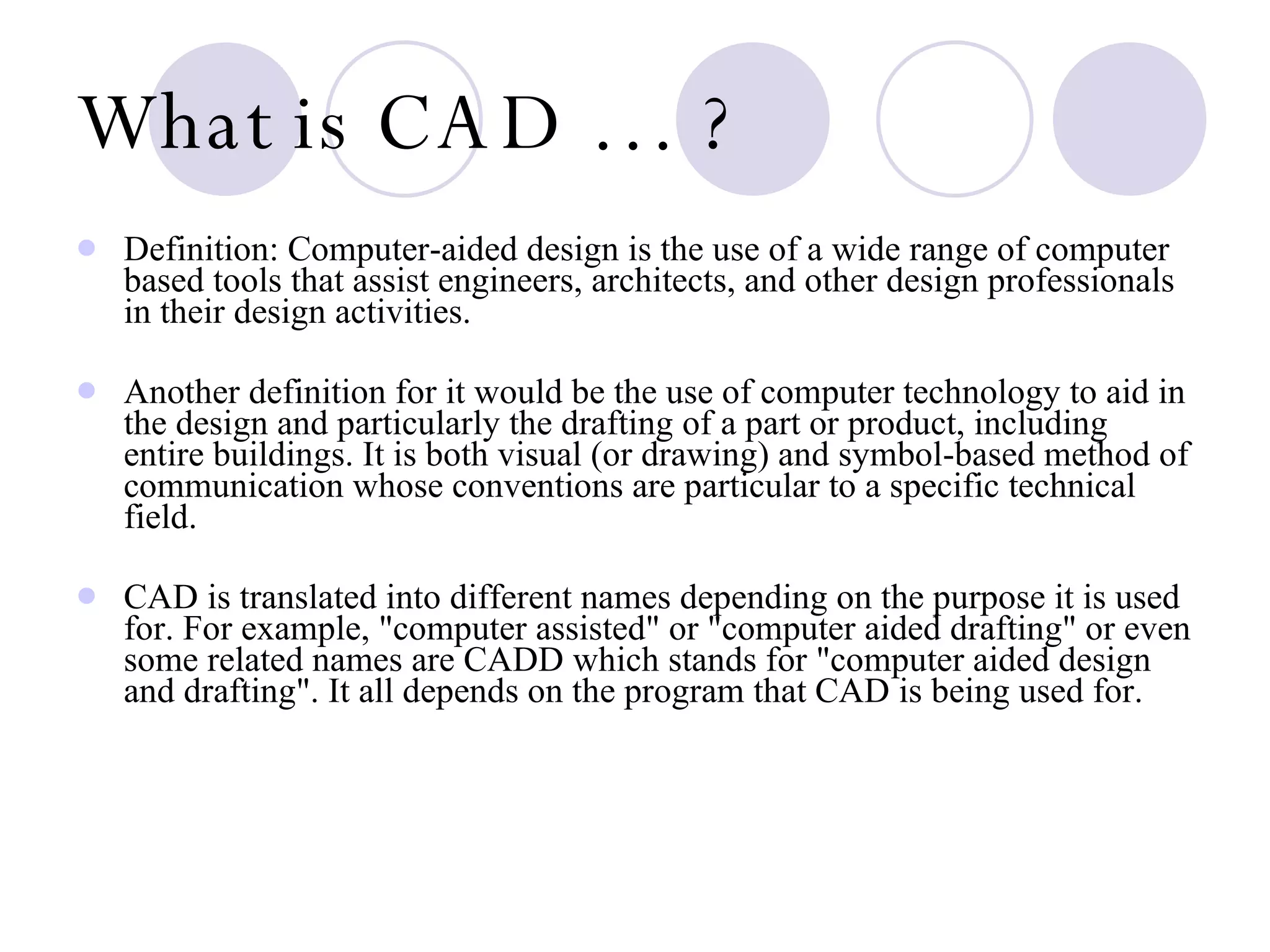 Computer Aided Design Powerpoint Project | PPT