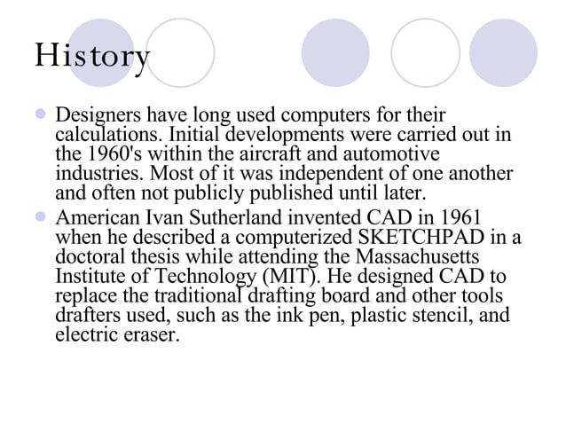 Computer Aided Design Powerpoint Project | PPT